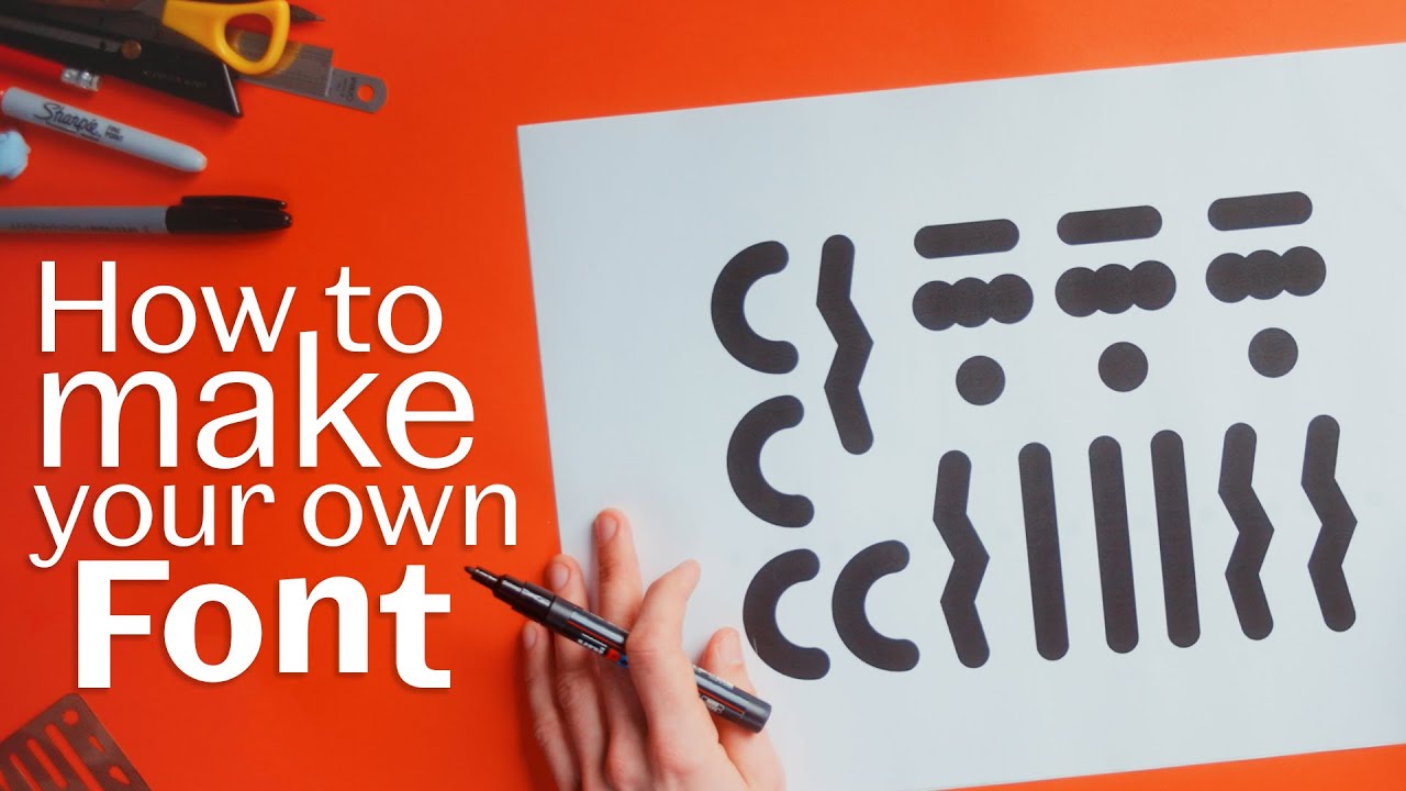 How to Make Your Own Modular Font | DIY Typography Tutorial (Beginner-Friendly Guide)