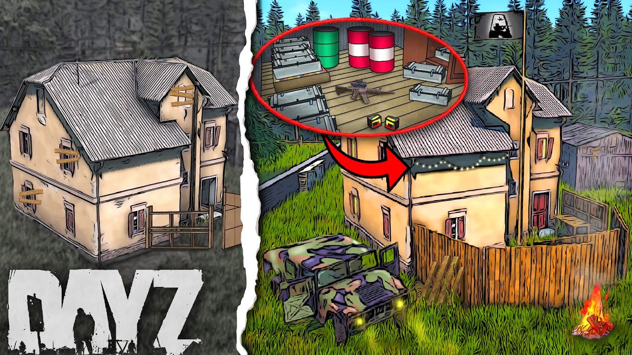 I Turned A Raided Base Into An Unraidable Fortress - Vanilla DayZ Movie