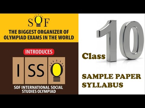 ISSO Social Studies Olympiad Class 10 Sample Paper 2021-22