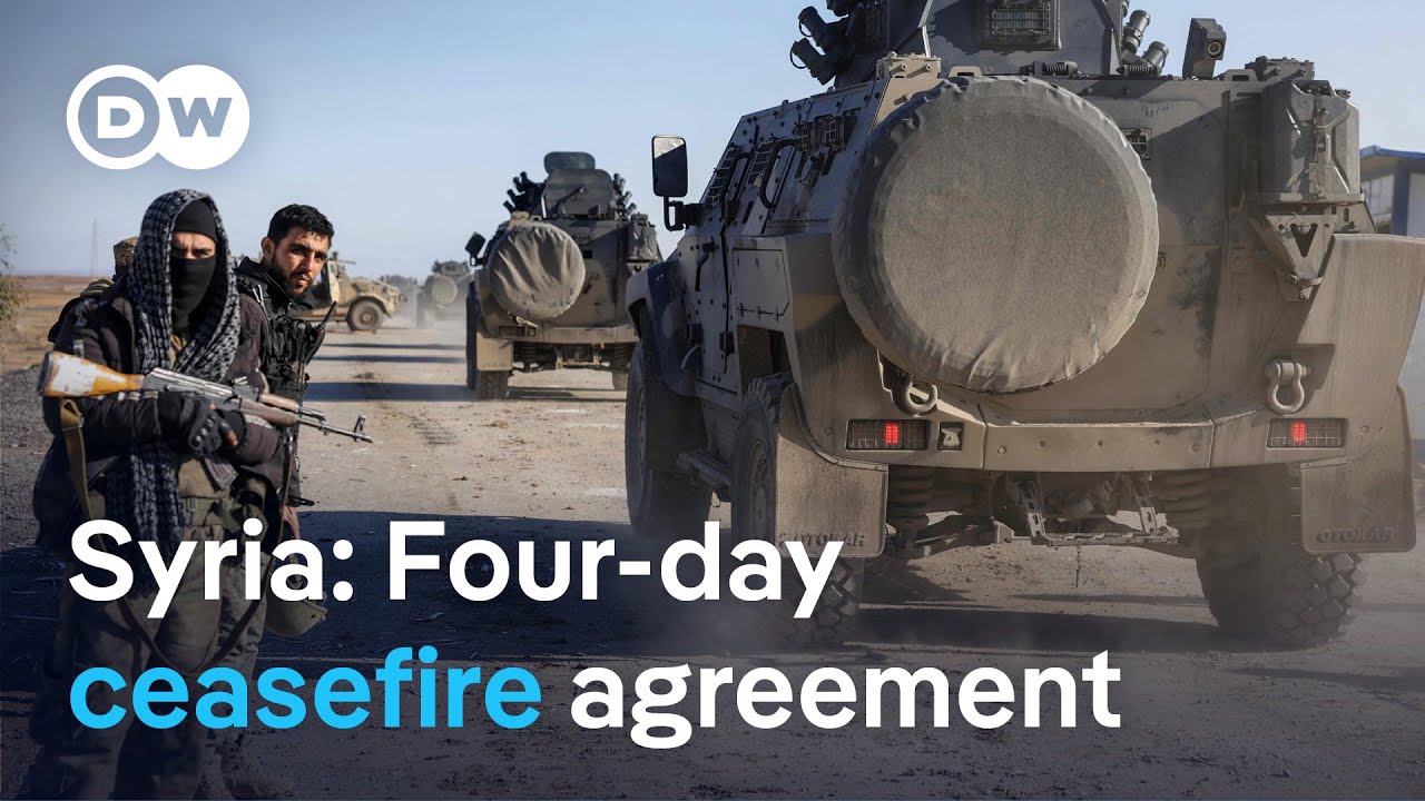 Kurdish-led SDF forces have agreed on a new four-day ceasefire with the Syrian government | DW News