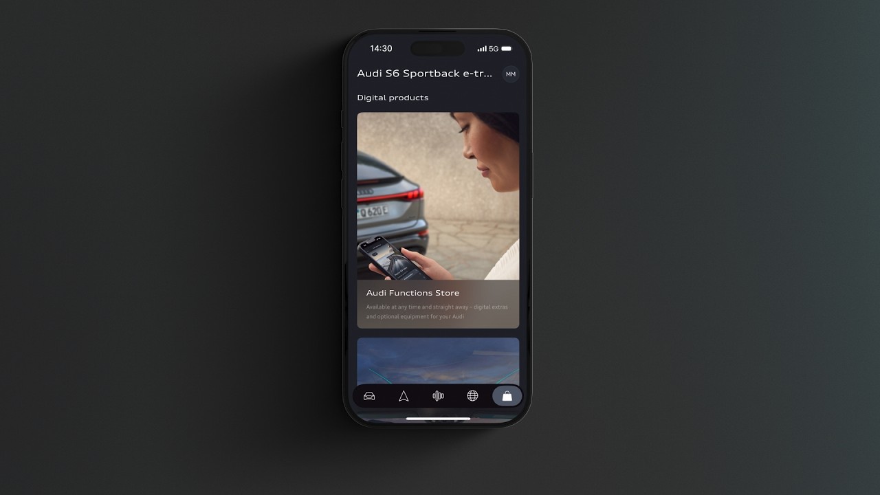 Setting up the myAudi app
