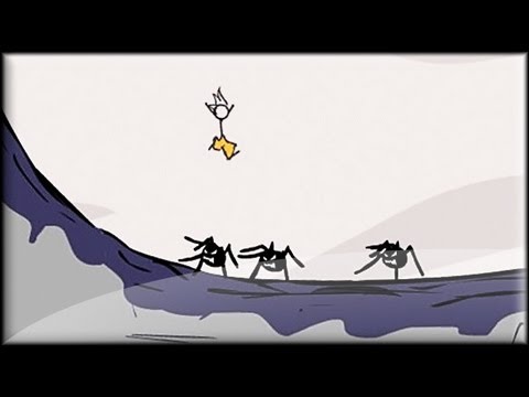 Stick figure guidance and navigation in Fancy Pants World | Addicting Games