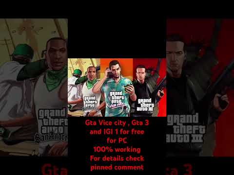 GTA VC , GTA 3 , IGI 1 FREE DOWNLOAD FOR PC #gtavicecity #gta3 #igi