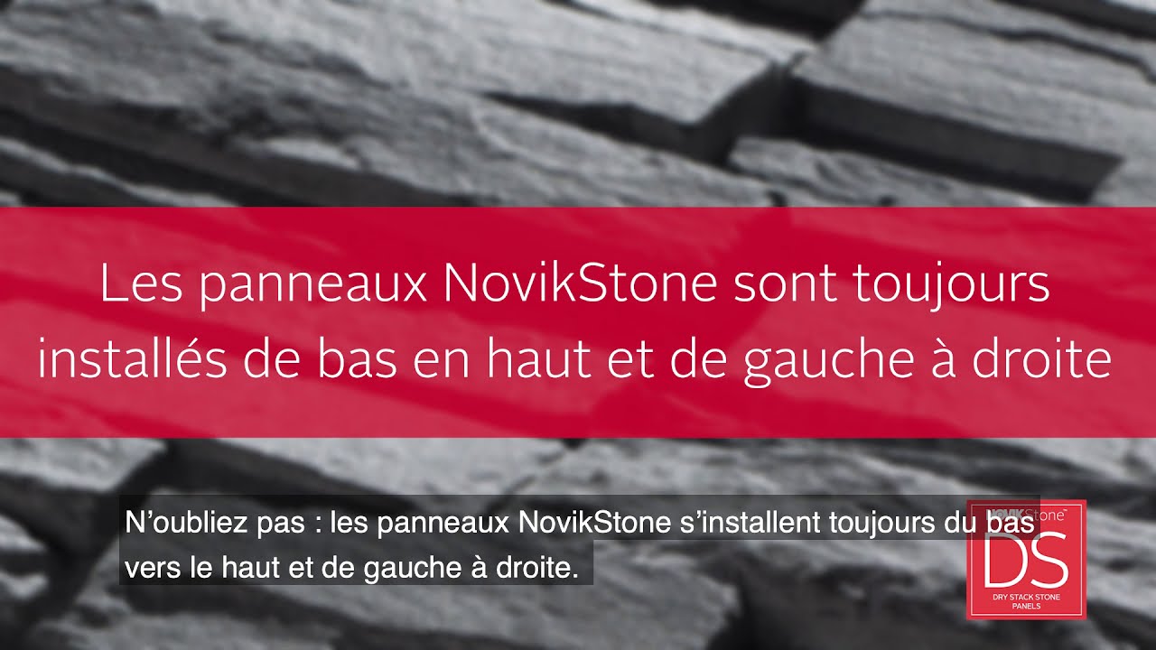 NovikStone Dry Stack Installation (Français)