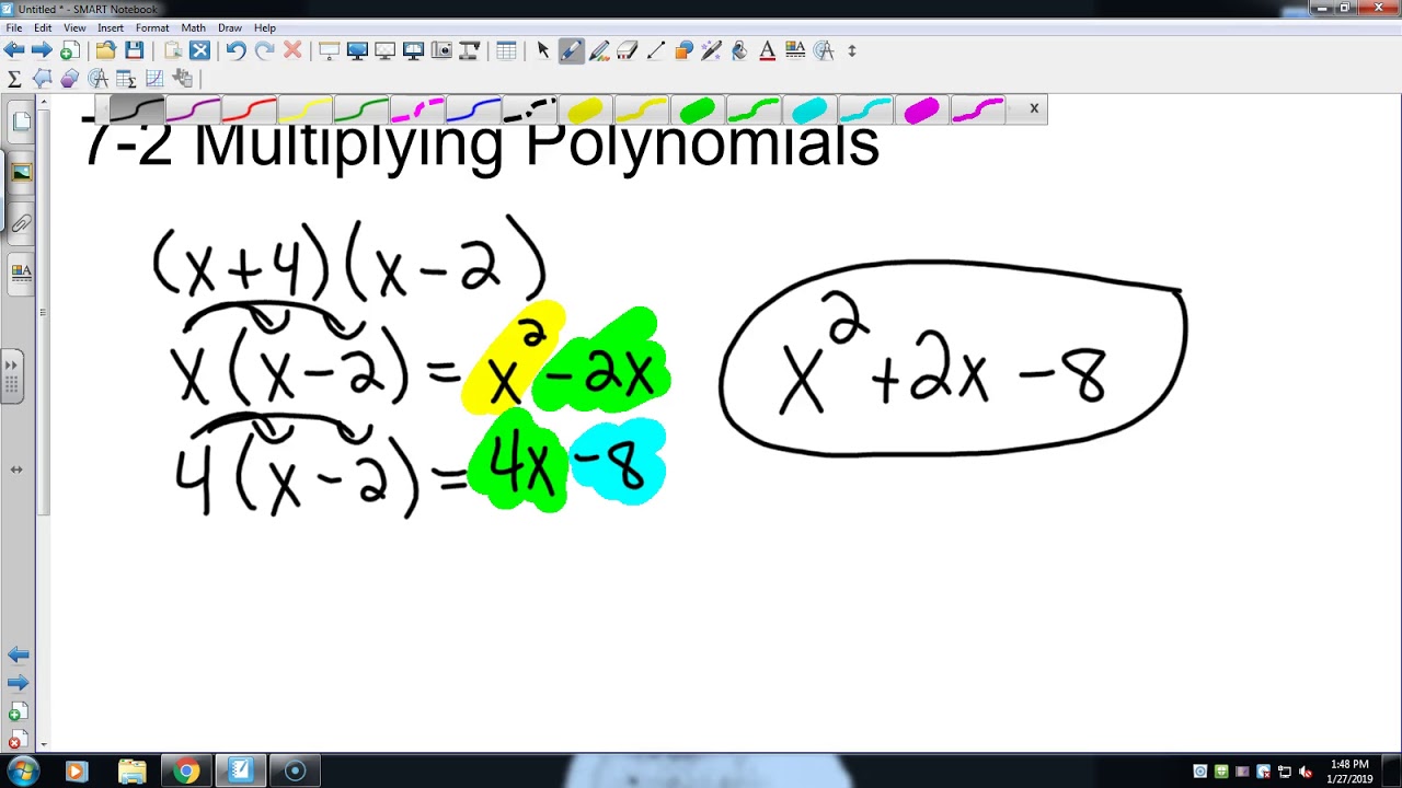 Big Ideas Algebra 7 2 Multiplying Polynomials