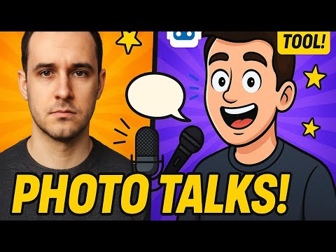Turn Any Photo into a Talking Cartoon Video with AI | Free Podcast-Style Animation!