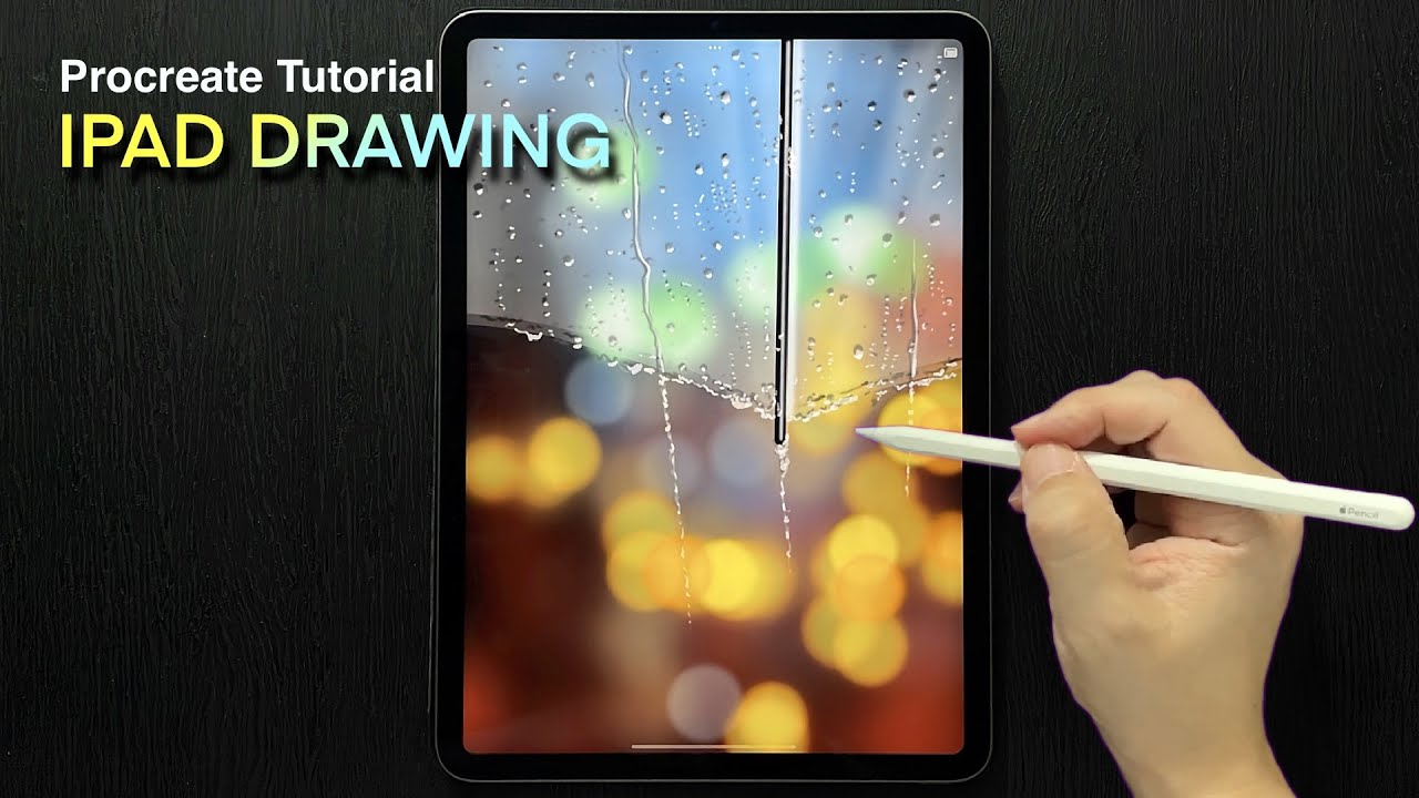 IPAD Drawing TUTORIAL / Rainy Night Painting