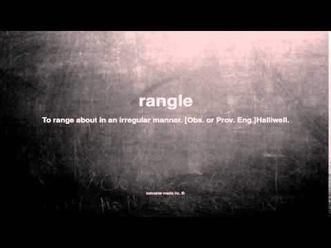 What does rangle mean