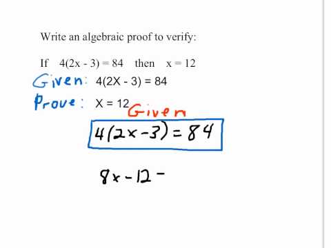 Algebraic flow proof 1