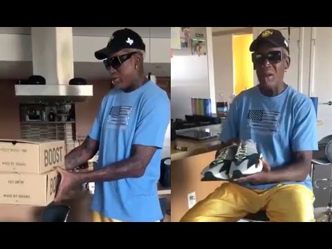 Kanye And Kim Mail Dennis Rodman The New Yeezy Sneakers