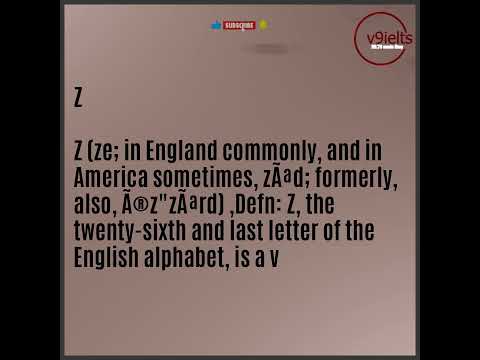 Z - meaning and definition