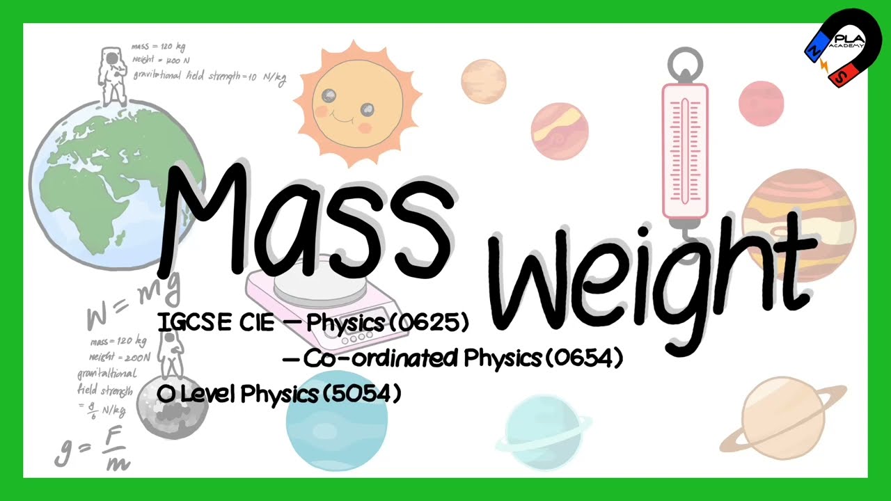 Mass and Weight for IGCSE Physics, GCE O level Physics