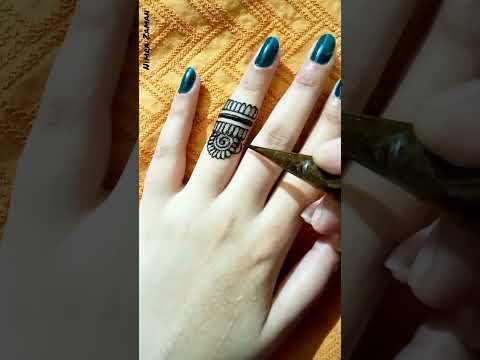 #shorts Cute Finger Mehndi Design for beginners @nimrazaman #shortvideos