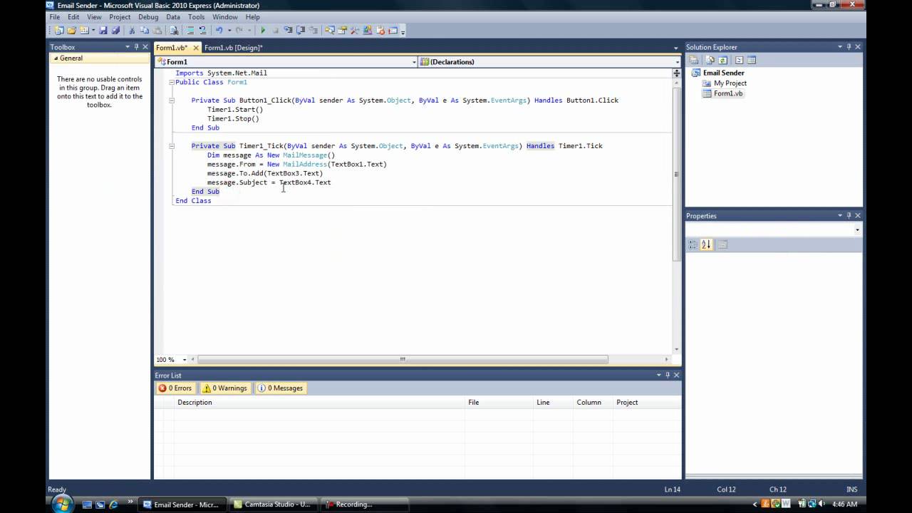 Visual Basic Tutorial #3 || Email Sender || Easy