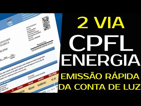2 VIA CONTA CPFL | SEGUNDA VIA DA CONTA CPFL ENERGIA RÁPIDA