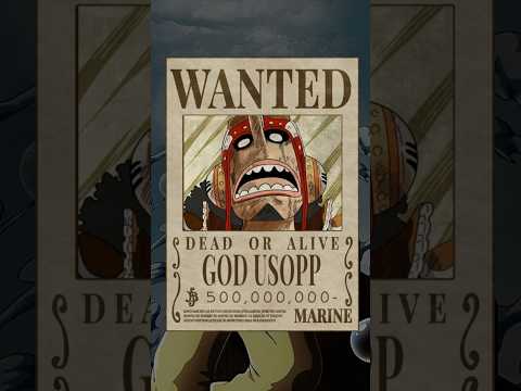 Usopp Bounty Increase Poster | ONE PIECE #youtubeshorts #shorts