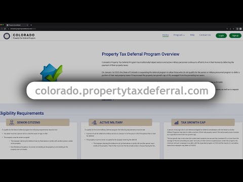 Property Tax Deferral Program