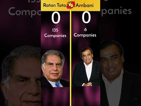 Ratan Tata vs Mukesh Ambani Side by side comparison | who is number 1 Businessman | Tata vs Reliance