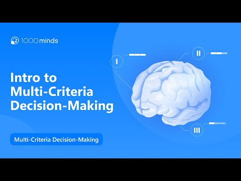 What is Multi-Criteria Decision Analysis? | 1000minds Decision Making