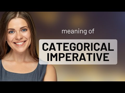 Categorical imperative | meaning of CATEGORICAL IMPERATIVE