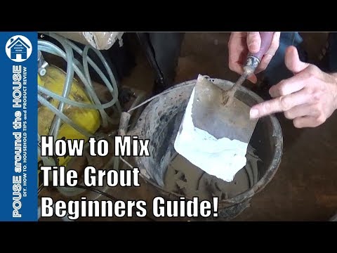 How to mix tile grout. Mixing grout made easy for beginners!