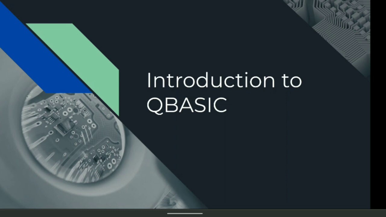 Introduction to Qbasic