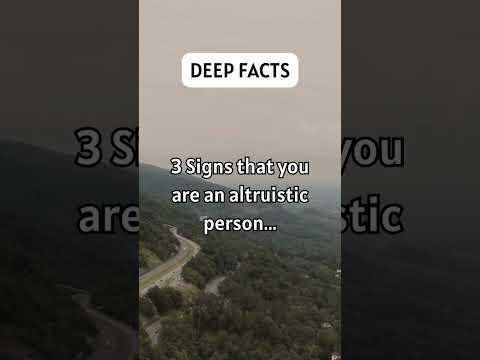 3 Signs that you are an altruistic person... #shorts #subscribe #altruistic