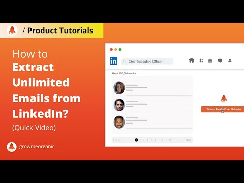 How To Extract Unlimited Emails from LinkedIn? [Quick Video] | GrowMeOrganic