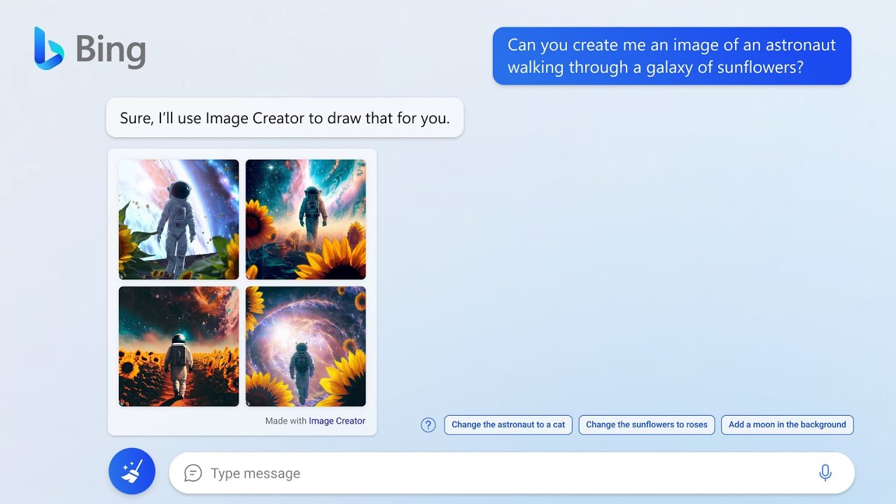 Microsoft launches new AI-powered Bing Image Creator for Bing Chat