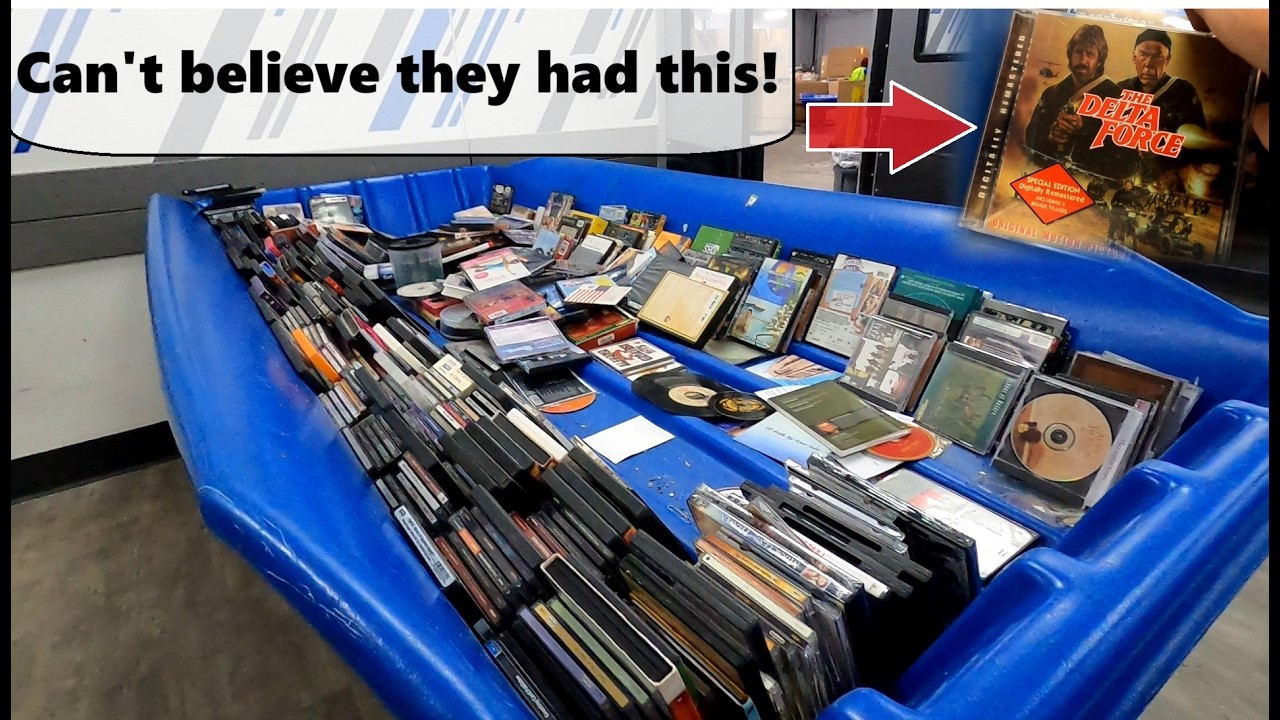Thrift store media hunting for DVDs VHS CDs - Goodwill and more