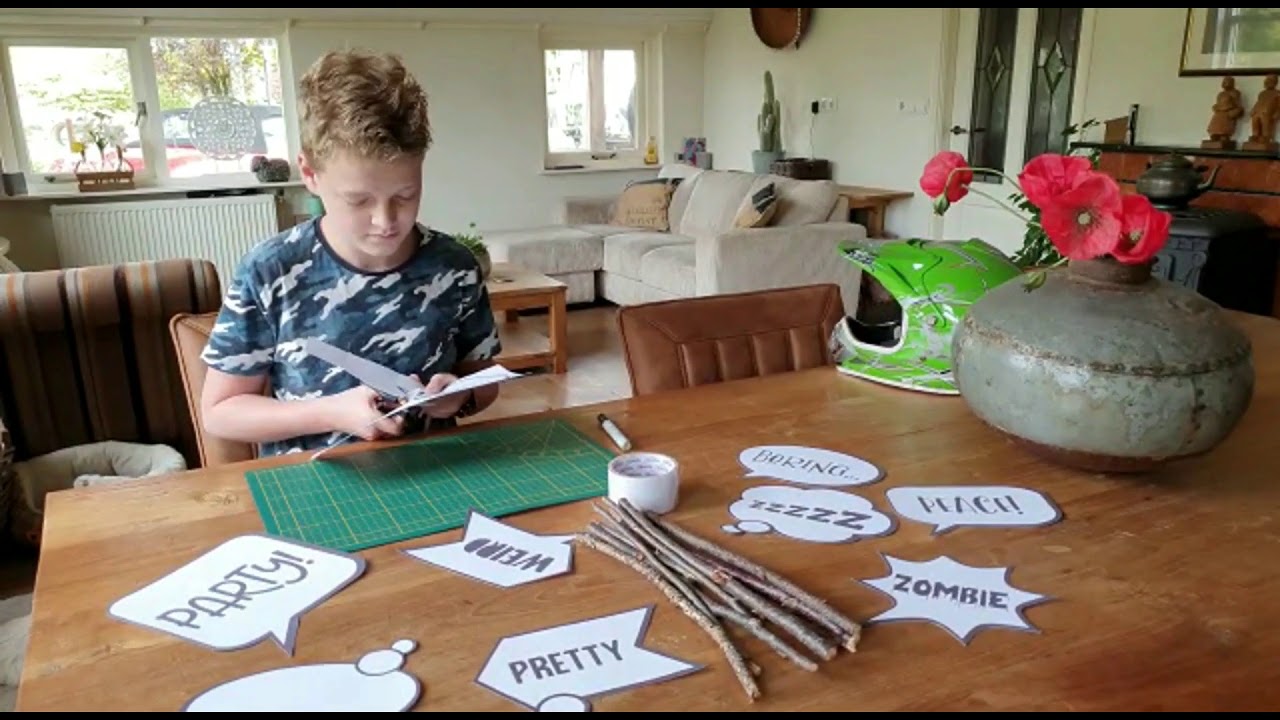 Printable for children's parties: Speech and thought bubbles