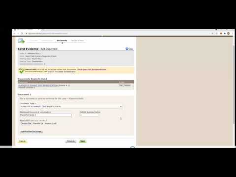 How to Submit evidence to through the Virtual Evidence Courtroom
