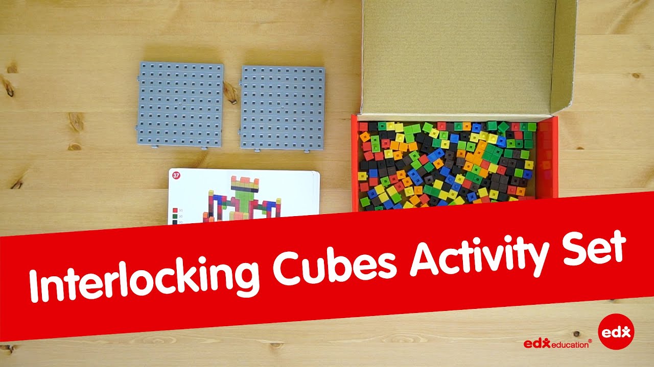 Interlocking Cubes Activity Set - Edx Education, Construction, Numeracy, and Creativity