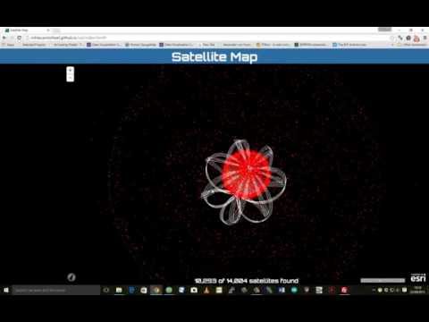 Map of all satellites in Orbit