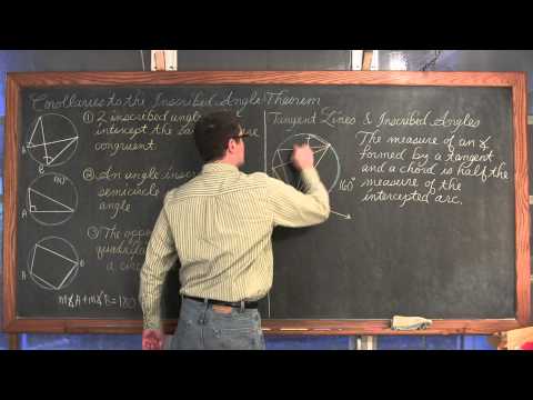 Inscribed Angles in Circles and Tangent Lines