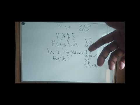 How to say "Micah" in the Paleo Hebrew