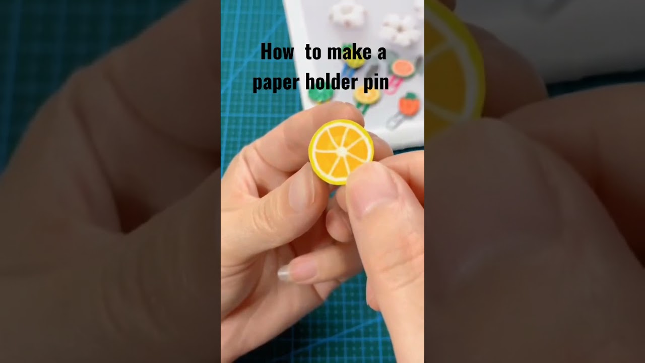 How to make a paper holder pin | paper art | holder diy