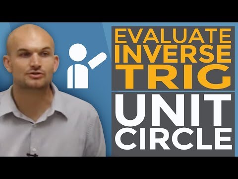 How to evaluate the inverse of trigonometric functions with unit circle
