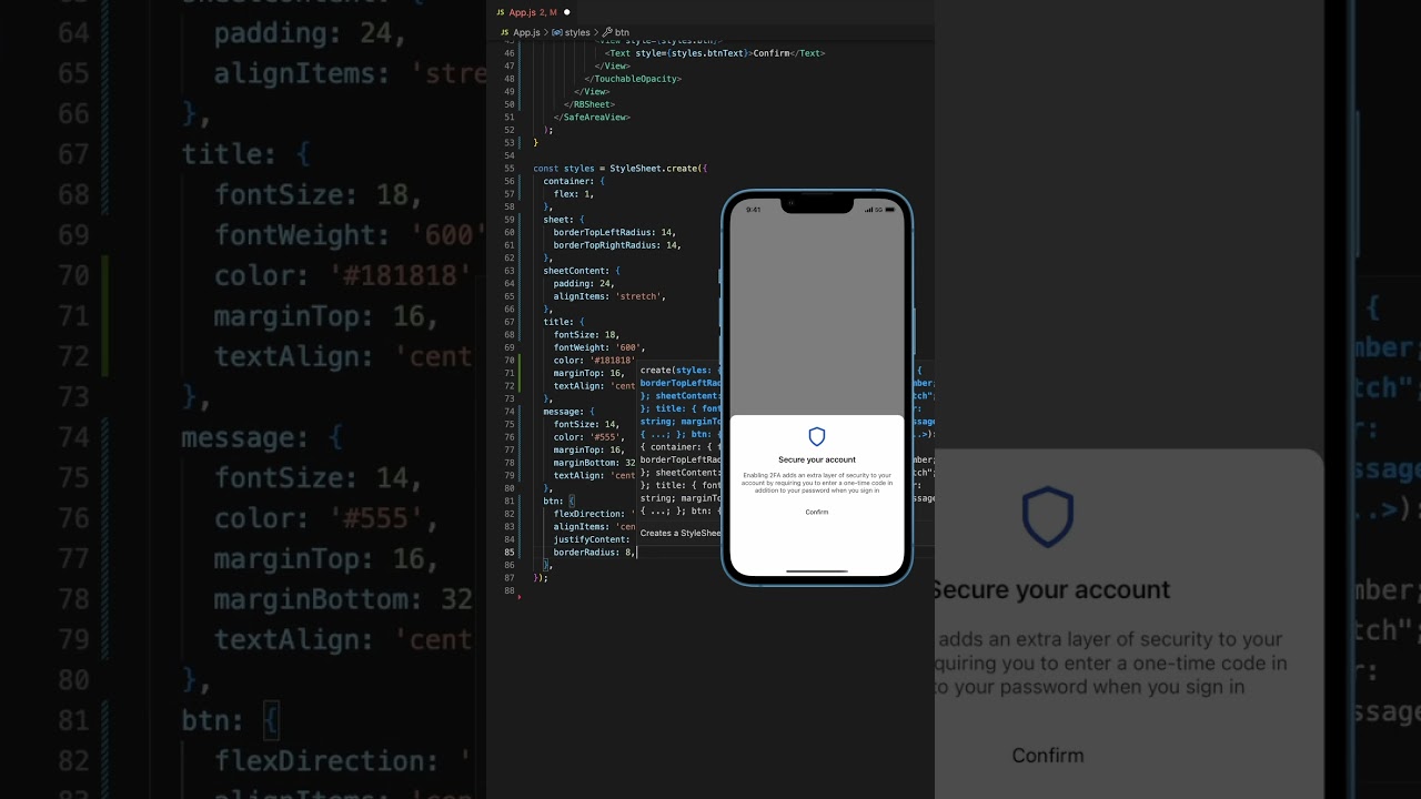 Episode 10 | Building a Simple Action Sheet in React Native #reactnative