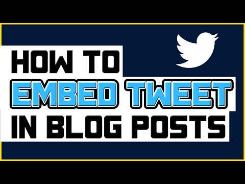 How To Embed Tweet In Blogs Posts On WordPress