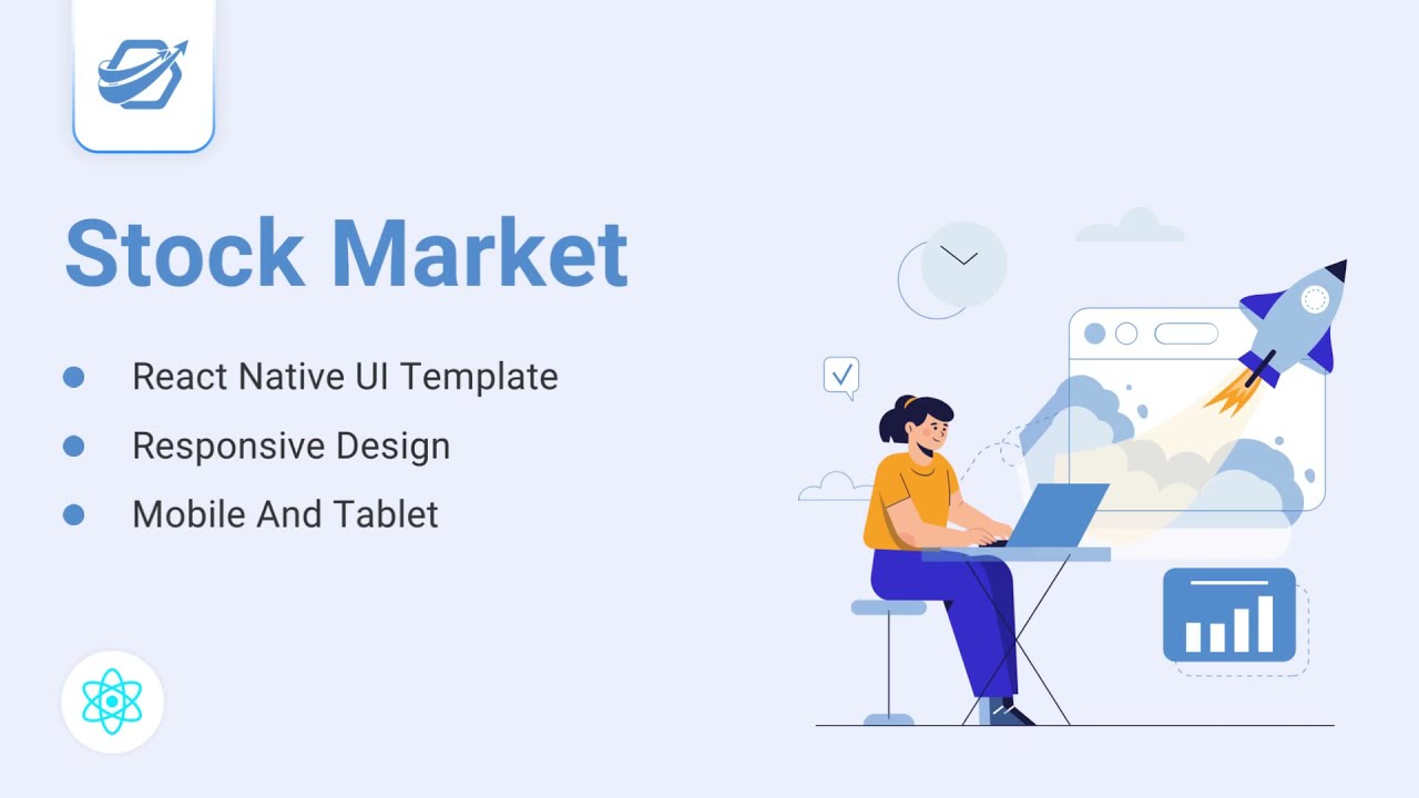 Stock Market React Native UI KIT - Android template, iOS template