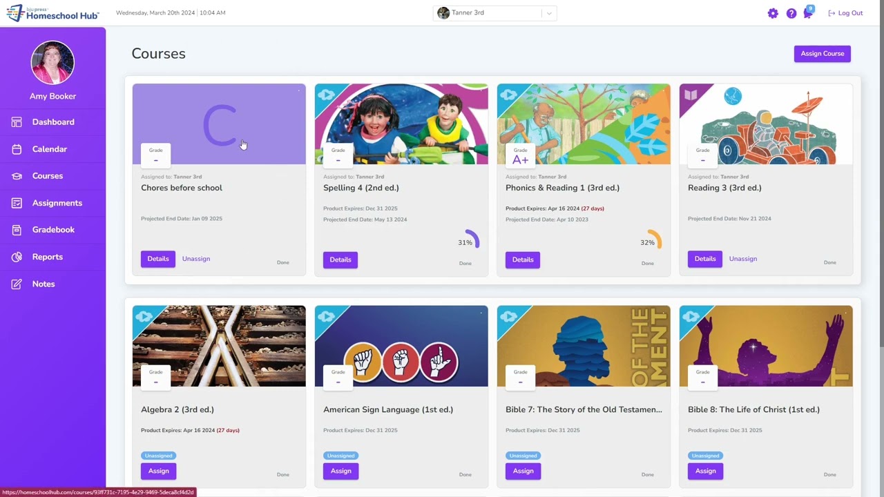Custom Course Overview: BJU Press Homeschool