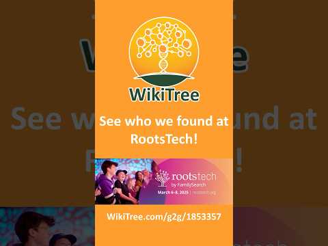 WikiTree at @familysearch #RootsTech2025 See who we found!