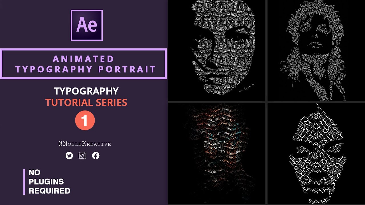 Animated Typography Portrait | After Effects Tutorial