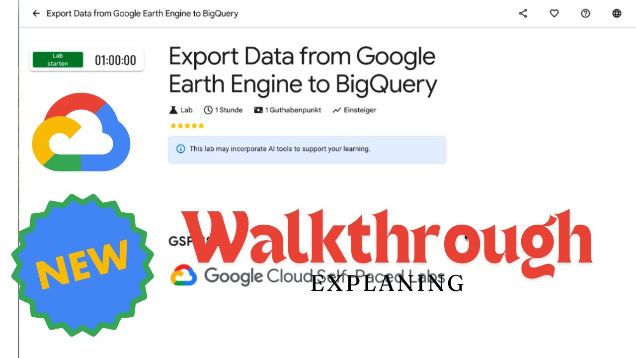 Export Data From Google Earth Engine to BigQuery -- Walkthrough