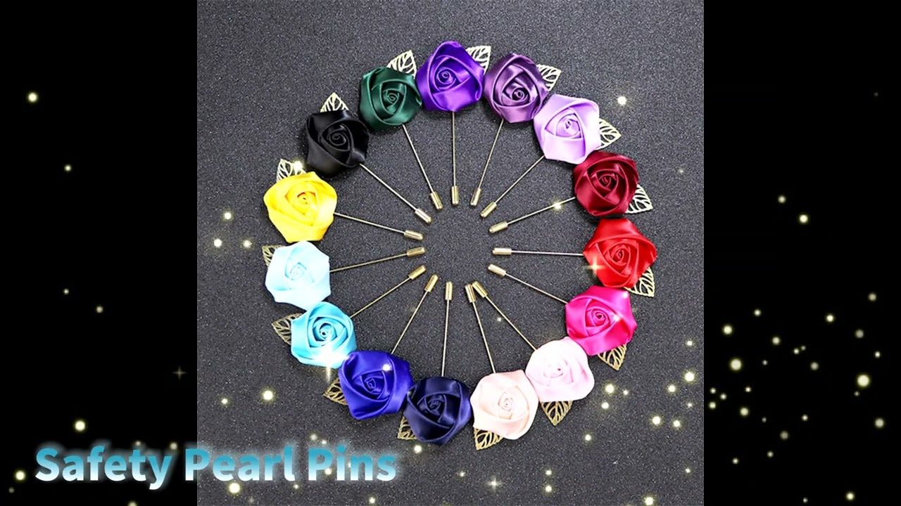Fashion Safety Pearl Pins Sweater Shawl Clips Brooch Pin Set DIY Crafts