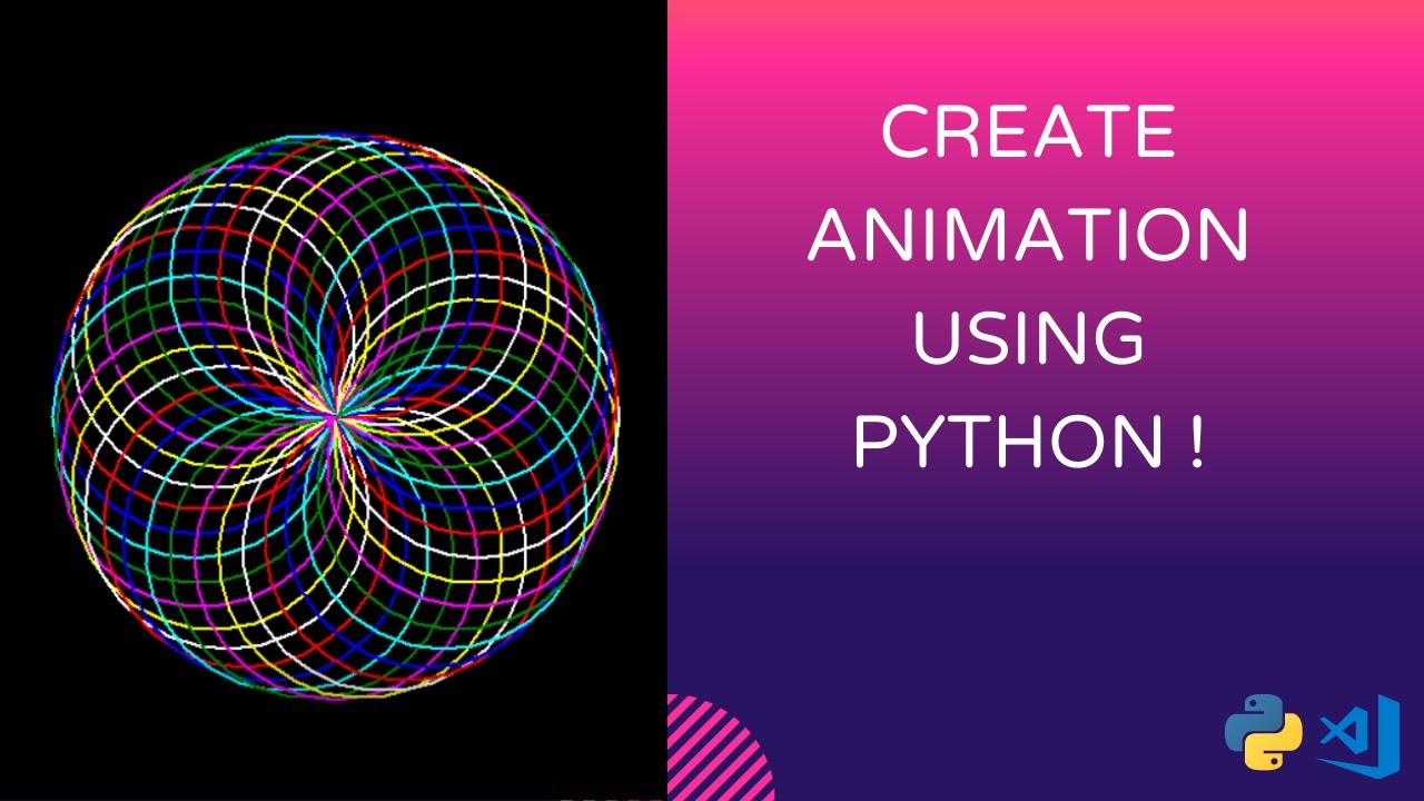 How To Create Animation Using Python | Visual Studio Code | Circle Spirograph | Turtle Graphics