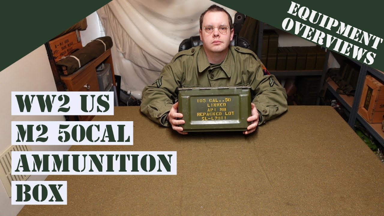 WW2 US M2 50cal ammunition box