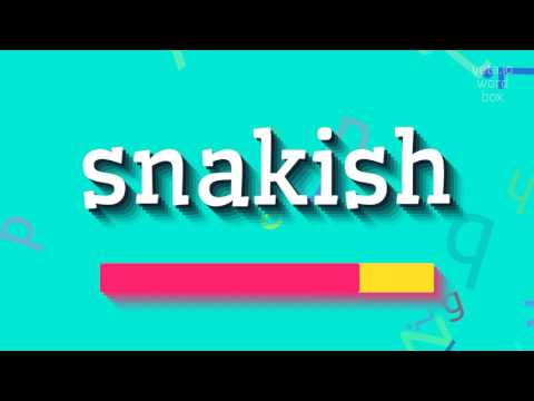 SNAKISH - How to pronounce it?