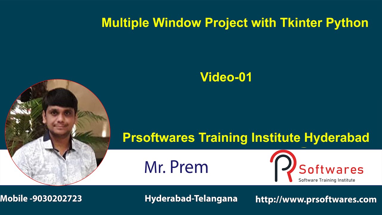 Tkinter Multi Window Project Part 01 | PrSoftwares